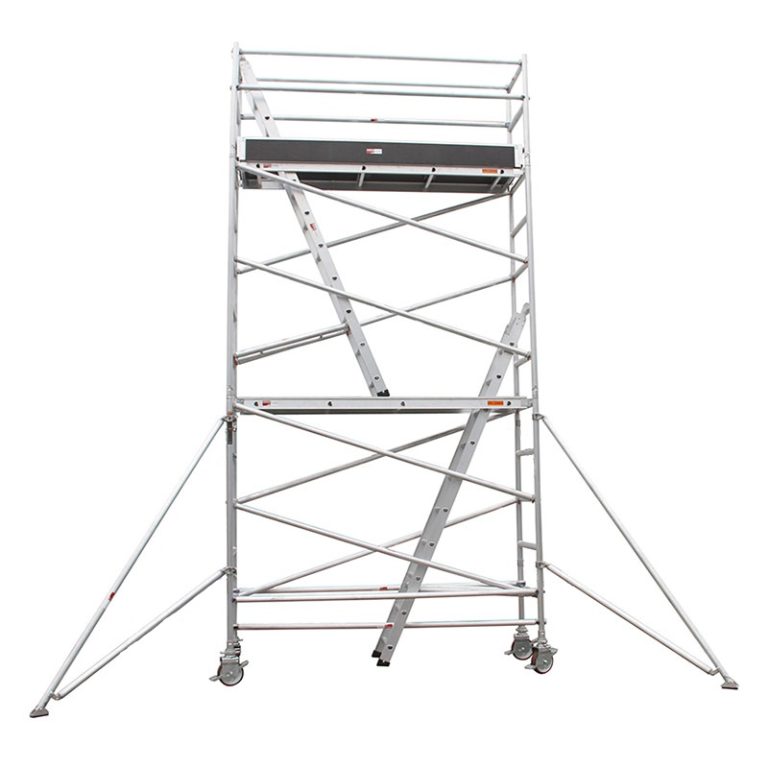 Single Width Mobile Scaffold, 4.2m - 4.5m Top Platform, Two Levels ...