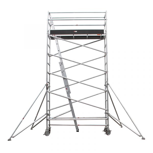 Single Width Mobile Scaffold, 4.2m - 4.5m Top Platform Height, One ...