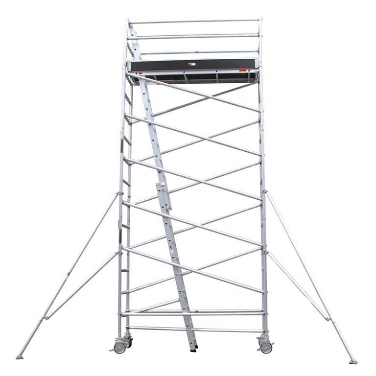 Single Width Mobile Scaffold, 5.0m - 5.3m Top Platform, One Level ...